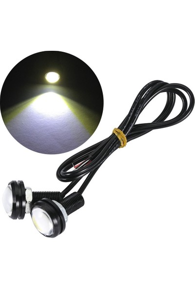 Joytech Vidalı Kartal Gözü Eagle Eye Gündüz Ledi Ayna Altı Ledi Beyaz 2 Adet Joytech Vidalı Kartal Gözü Eagle Eye Gündüz Ledi Ayna Altı Ledi Beyaz 2 Adet