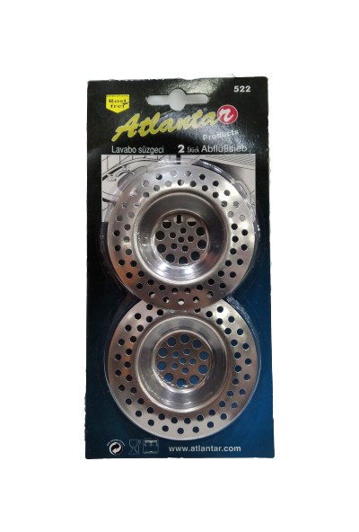 Atlantar Lavabo Süzgeci 2'li