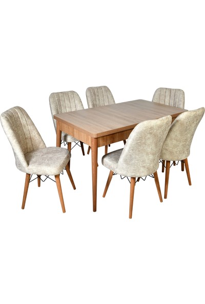 Efe Sümela Kelebek Açılır Ahşap Ayaklı 6 Kişilik Yemek Masası Efe Sümela Kelebek Açılır Ahşap Ayaklı 6 Kişilik Yemek Masası