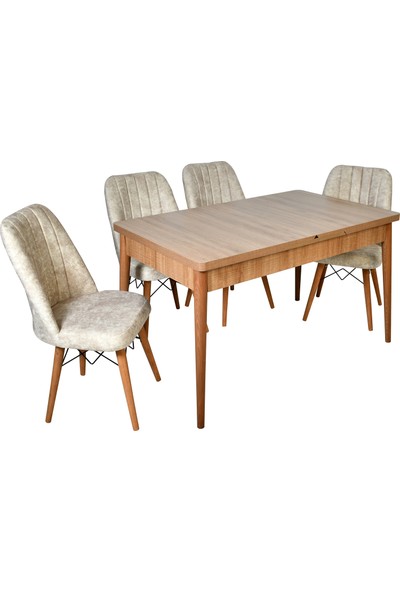 Efe Sümela Gold Kelebek Açılır Ahşap Ayaklı 4 Kişilik Yemek Masası Efe Sümela Gold Kelebek Açılır Ahşap Ayaklı 4 Kişilik Yemek Masası