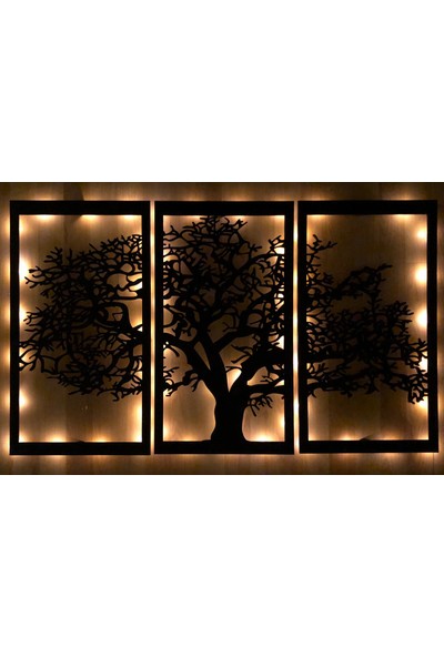 Pika Dekoratif 3 Parça Ağaç Pika Dekoratif 3 Parça Ağaç