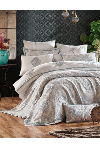 Elart Yatak Örtüsü Olıvıa Mavi Çift Kişilik