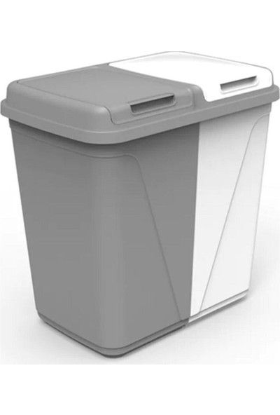 Violet Kirli Çamaşır Sepeti Iki Bölmeli 45 lt