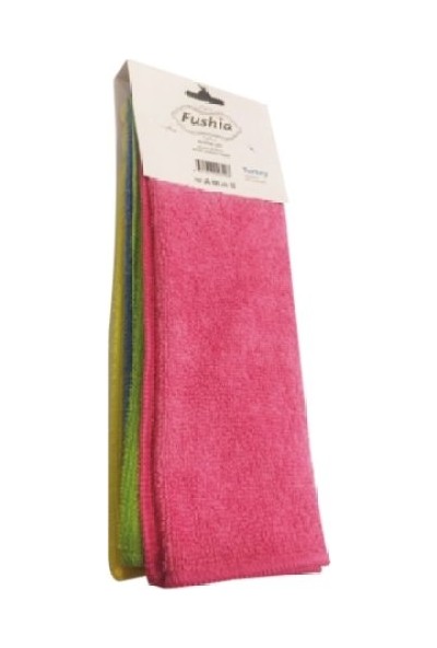 Fushia Mikrofiber Oto Kurulama Bezi 4'lü