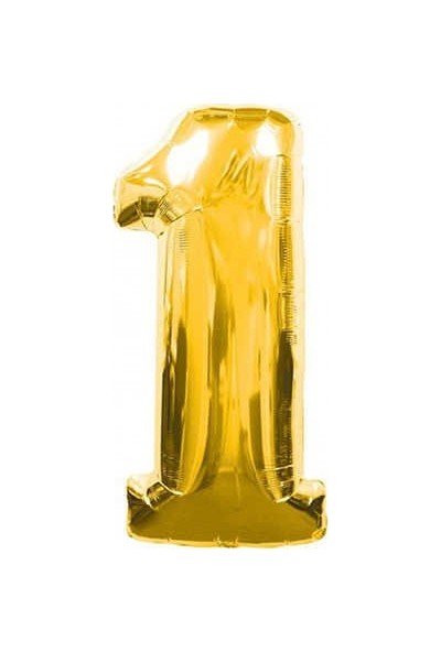 Araget 40 cm Altın Renk Folyo Balon 1 Rakamı Araget 40 cm Altın Renk Folyo Balon 1 Rakamı