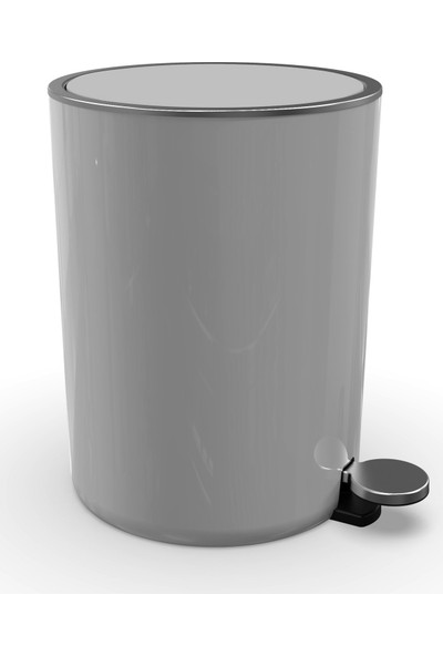 Primanova Lenox Pedallı Çöp Kovası Gri 5 lt Primanova Lenox Pedallı Çöp Kovası Gri 5 lt