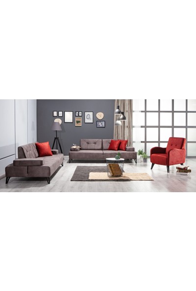 ModaLife Avrupa Midi Koltuk Takımı - Antrasit