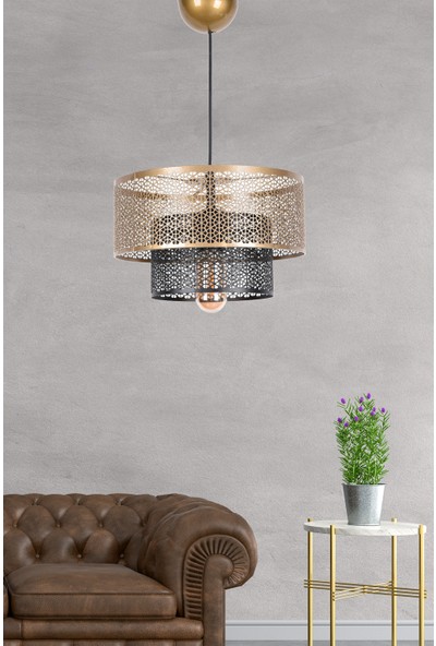 Hmydesign Muduligt Tamiss Tekli Sarkıt Siyah Eskitme