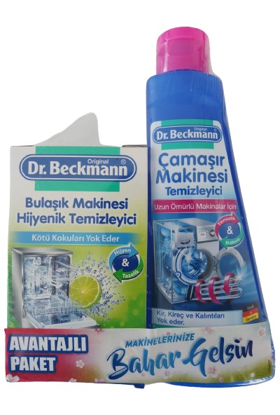 Dr Beckmann Bulaşık Makinesi Temizleyici + Çamaşır Makinesi Temizleyici Dr Beckmann Bulaşık Makinesi Temizleyici + Çamaşır Makinesi Temizleyici