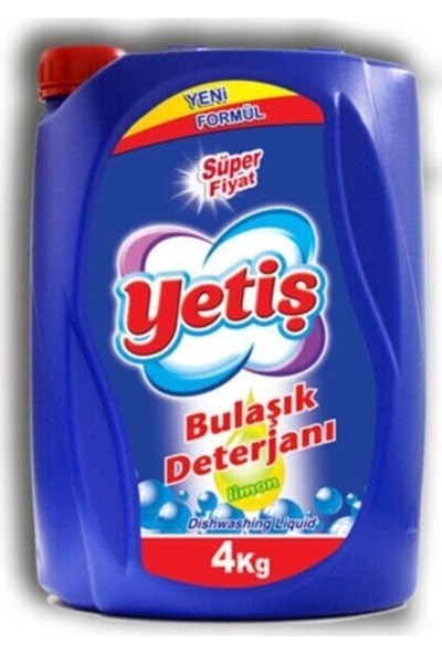 Yetiş Sıvı Bulaşık Deterjanı 4 kg Limon Yetiş Sıvı Bulaşık Deterjanı 4 kg Limon