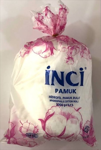 Inci Hidrofil Pamuk 1 Rulo-1 kg Inci Hidrofil Pamuk 1 Rulo-1 kg