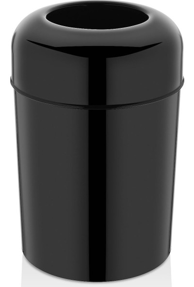 Rulopak Pota Kapak Çöp Kovası Siyah 15 lt