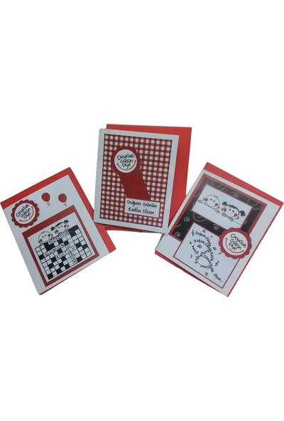 Çocuklar Gülsün Diye Doğum Günü Hediye Kartı 3'lü Çocuklar Gülsün Diye Doğum Günü Hediye Kartı 3'lü