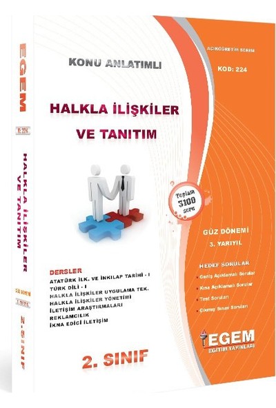2. Sınıf Halkla Ilişkiler ve Tanıtım Konu Anlatımlı Soru Bankası Güz Dönemi(3. Yarıyıl) 2. Sınıf Halkla Ilişkiler ve Tanıtım Konu Anlatımlı Soru Bankası Güz Dönemi(3. Yarıyıl)