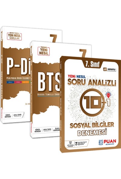 Puan Yayınları I 7. Sınıf Sosyal Bilgiler Konu + Soru + Deneme Puan Yayınları I 7. Sınıf Sosyal Bilgiler Konu + Soru + Deneme