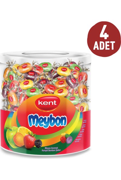 Kent Meybon Mini Meyveli Kavanoz 504 gr x 4