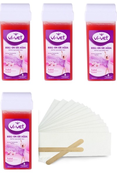 Vi-Vet Roll-On Sir Ağda Pudralı 100 ml x 4 Vi-Vet Roll-On Sir Ağda Pudralı 100 ml x 4