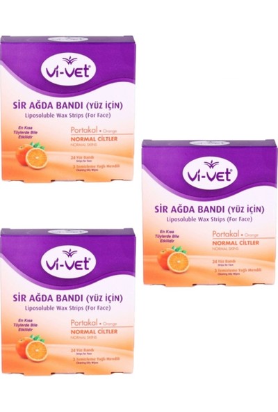 Vivet Sir Ağda Bandı Yüz Için x 3 Vivet Sir Ağda Bandı Yüz Için x 3