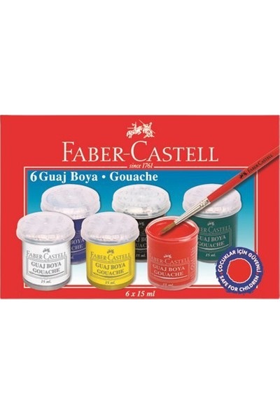 Faber-Castell Guaj Boya 6 Renk Faber-Castell Guaj Boya 6 Renk