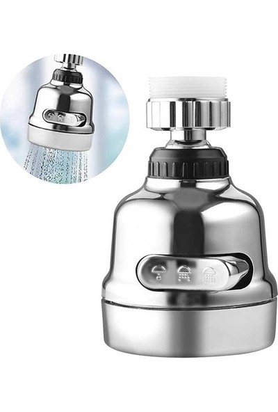 Kolay Outdoor Mutfak Lavabo Başlığı 3 Fonksiyonlu Krom 360 Derece Döner Başlık Kolay Outdoor Mutfak Lavabo Başlığı 3 Fonksiyonlu Krom 360 Derece Döner Başlık