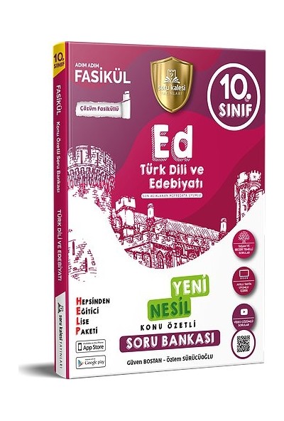 Soru Kalesi Yayınları 10. Sınıf Türk Dili ve Edebiyatı Konu Özetli Soru Bankası