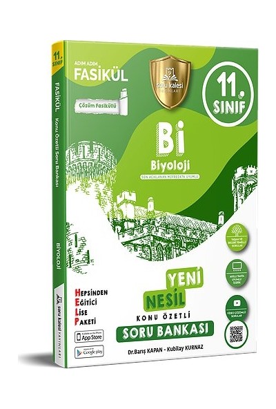 Soru Kalesi Yayınları 11. Sınıf Biyoloji Konu Özetli Soru Bankası