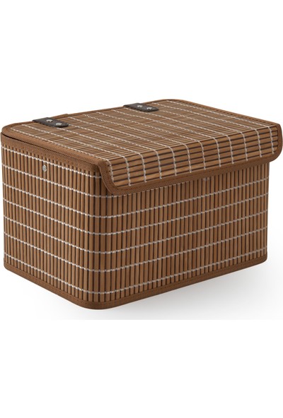 English Home Hardwood Bambu Saklama Kutusu 33X23X20 cm Kahve