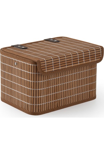 English Home Hardwood Bambu Saklama Kutusu 28X20X18 cm Kahve