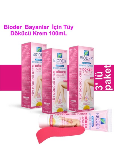 Bioder Tüy Dökücü Krem Normal Ciltler Için Papatya Özlü 100 ml - 3 Adet Bioder Tüy Dökücü Krem Normal Ciltler Için Papatya Özlü 100 ml - 3 Adet