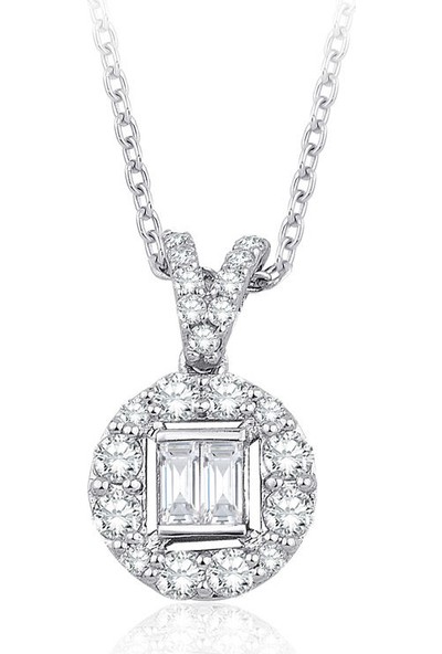 Pırlanta Merkezi 0.40 Ct. Pırlanta Baget Kolye