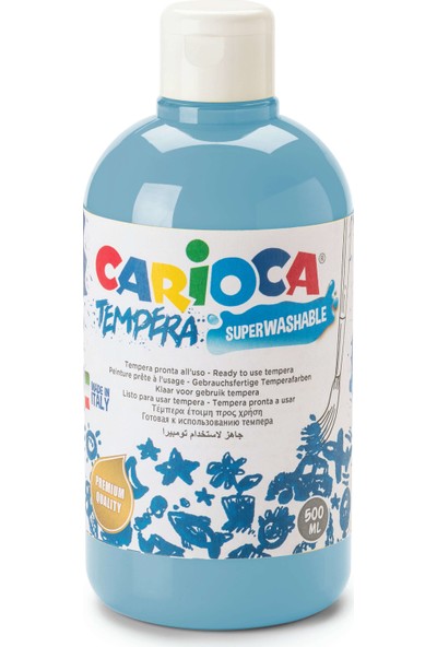 Carioca Tempera Boya Süper Yıkanabilir 500 ml Pastel Mavi