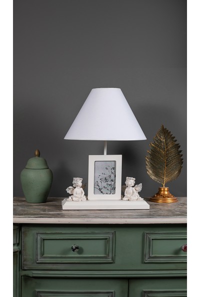 Misto Home Çerçeveli Abajur Melek Gül