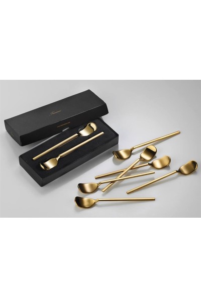 Seramikci Tea Spoon Amor Gold 6'lı Çay Kaşığı Seramikci Tea Spoon Amor Gold 6'lı Çay Kaşığı