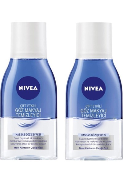 Nivea Çift Etkili Göz Makyaj Temizleyici Göz Çevresi 2 Adet 125 ml Nivea Çift Etkili Göz Makyaj Temizleyici Göz Çevresi 2 Adet 125 ml