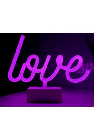 İstoç Yapı Market Neon Işıklı Love Yazılı Masa Gece Lambası İstoç Yapı Market Neon Işıklı Love Yazılı Masa Gece Lambası