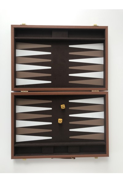 Cuppish Lüx Tavla Takımı Seyahat Tavlası Sessiz Tavla (Vizon)