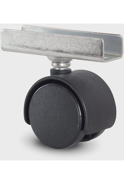 Joy Plastik 18 mm U Tablalı Geçme Mobilya Tekerleği 406 Mps