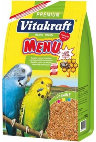 Vitakraft Vital Menu Muhabbet Kuşu Yemi 500 gr Vitakraft Vital Menu Muhabbet Kuşu Yemi 500 gr
