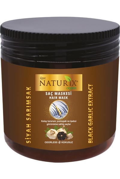Naturix 500 ml Siyah Sarımsak Saç Maskesi