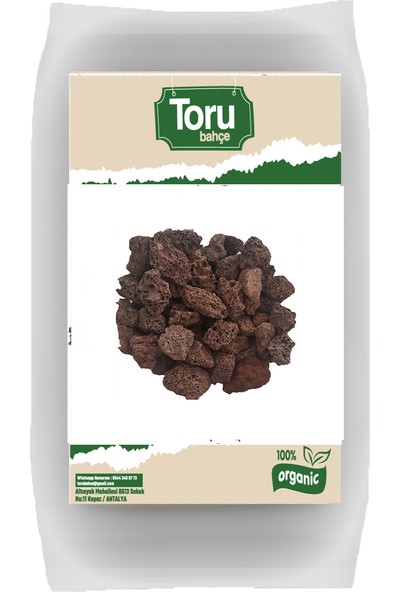 Toru Bahçe Pomza Taşı Kırmızı 40 Lt 10-15 ml Lav Kırığı Ponza Taşı Tüf Cüruf Toru Bahçe Pomza Taşı Kırmızı 40 Lt 10-15 ml Lav Kırığı Ponza Taşı Tüf Cüruf