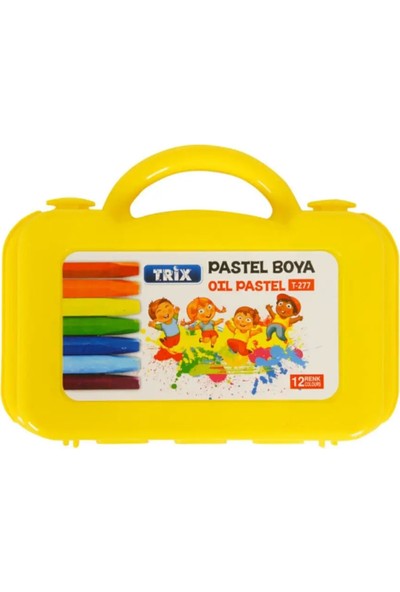 Trix Çantalı Pastel Boya 12'li