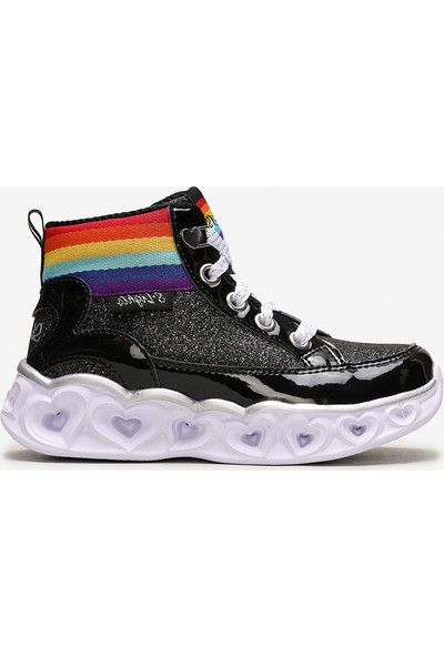 Skechers Heart Lights Büyük Kız Çocuk Siyah Işıklı Bot-20272L Bkmt Skechers Heart Lights Büyük Kız Çocuk Siyah Işıklı Bot-20272L Bkmt