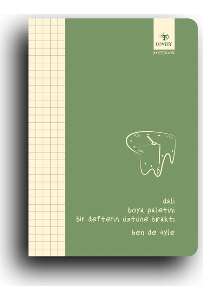 Lovely Book & Book Ben De Öyle Serisi Konsept Karton Kapak Defter 64 Sayfa Yeşil Lovely Book & Book Ben De Öyle Serisi Konsept Karton Kapak Defter 64 Sayfa Yeşil