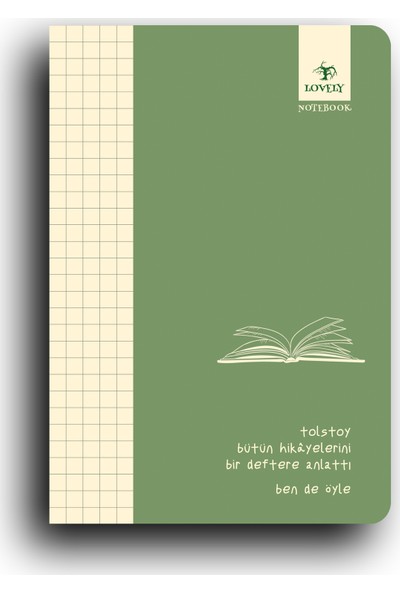 Lovely Book & Book Ben De Öyle Serisi Konsept Karton Kapak Defter 96 Sayfa Yeşil Lovely Book & Book Ben De Öyle Serisi Konsept Karton Kapak Defter 96 Sayfa Yeşil