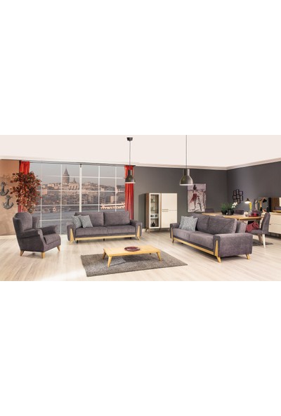 ModaLife Alize Midi Koltuk Takımı - Gri