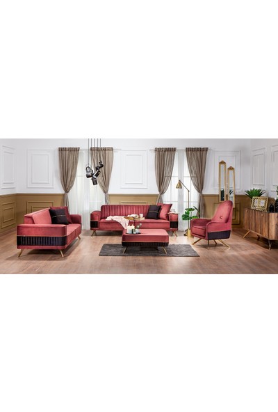 ModaLife Demre Midi Koltuk Takımı - Gül Kurusu