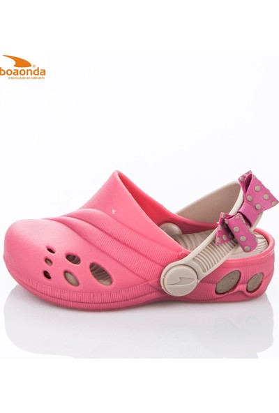 Boanda Pembe Kız Çocuk Sandalet 1155 Haıa Tope Bebe Style 110 / 094-Strawberry/011-Cream
