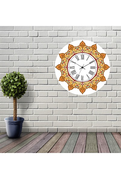 Reklamcım Desenli Dekoratif Mdf Duvar Saati