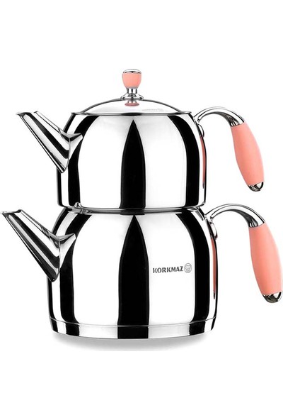 Korkmaz A 118-01 Flora Midi Çaydanlık Takımı Pembe