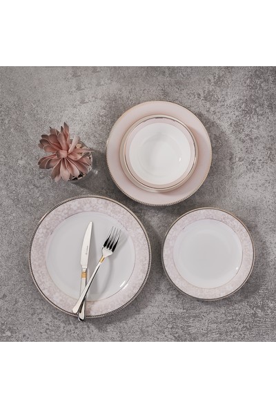 Korkmaz Queen Collection 58 Parça Yuvarlak Yemek Takımı Korkmaz Queen Collection 58 Parça Yuvarlak Yemek Takımı